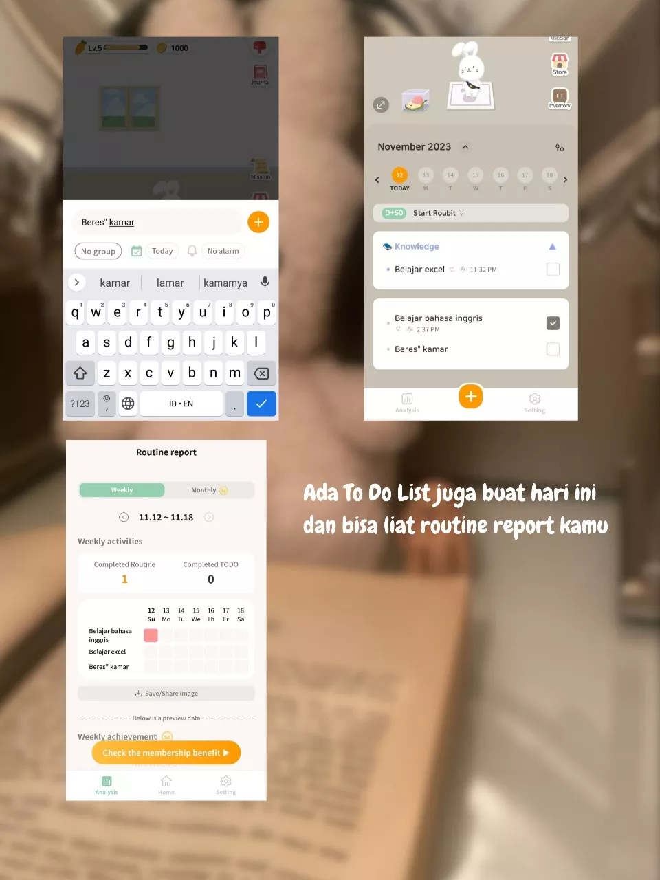 🌱REVIEW APLIKASI: Roubit, Perencana Rutin Harian 🧸 | Galeri diposting ...