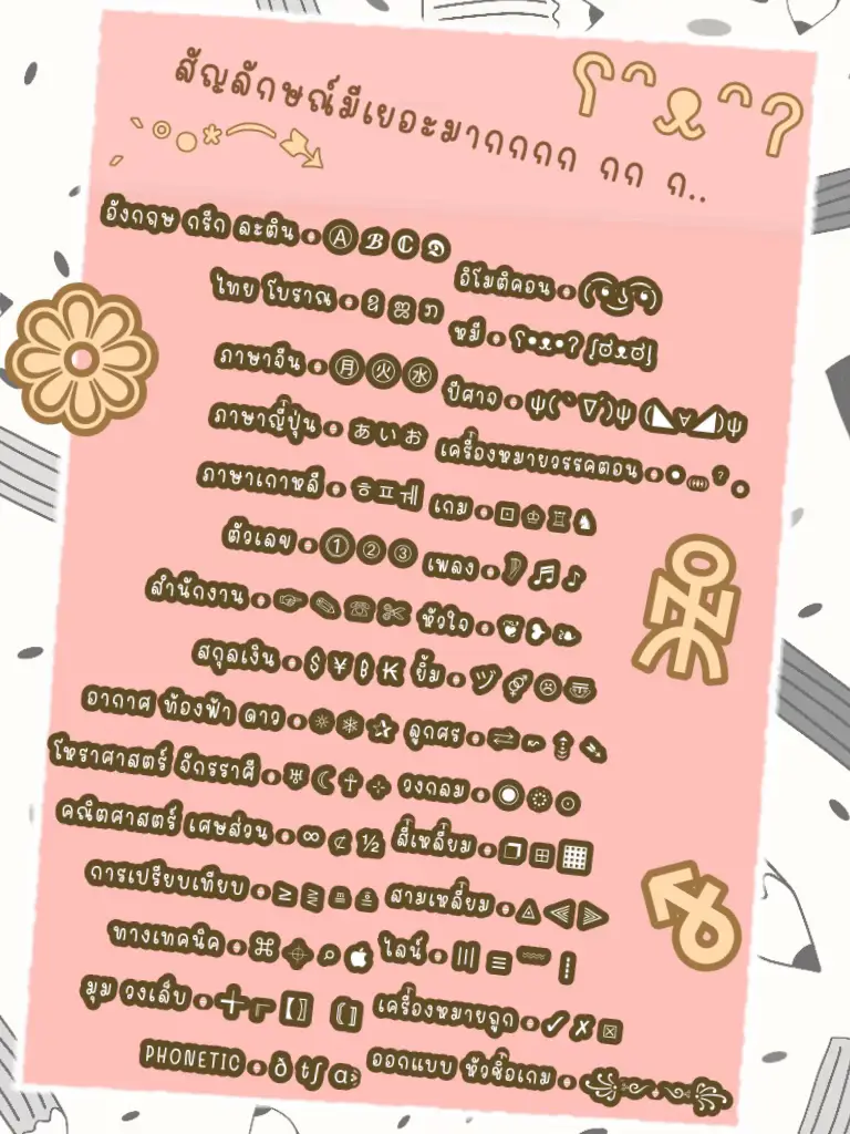 แจกพิกัด ˚₊· ͟͟͞͞ อักษรพิเศษ* ˚ | แกลเลอรีที่โพสต์โดย สาระ..แหละเนอะ ...
