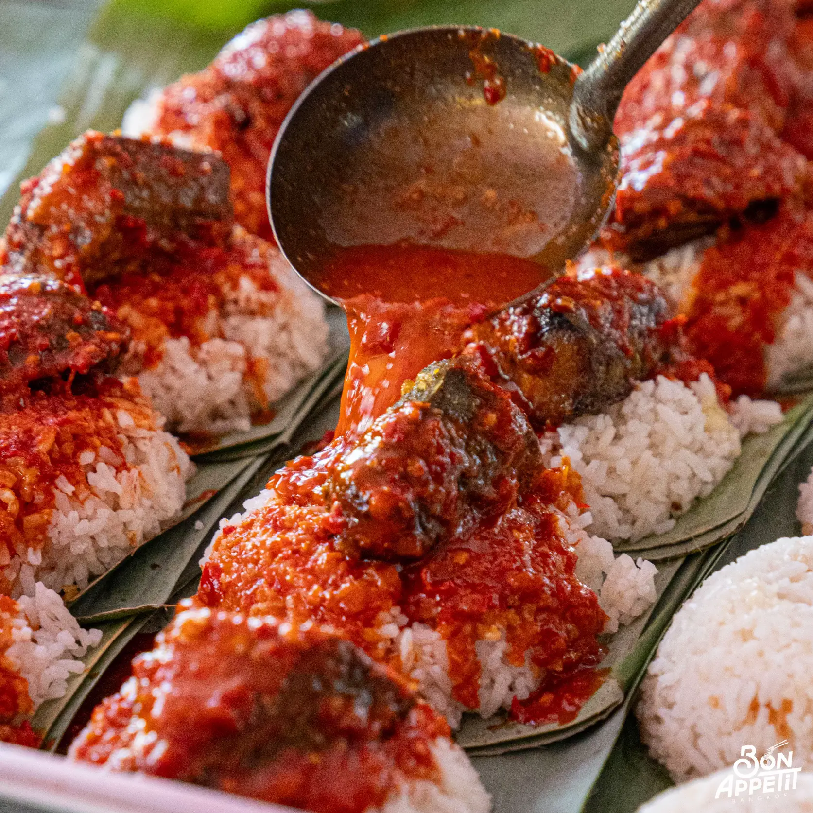 Ali Nasi Lemak Daun Pisang ข้าวมันสไตล์มลายูสุดแซ่บบบบ😍🫶🏻 | แกลเลอรีที่ ...