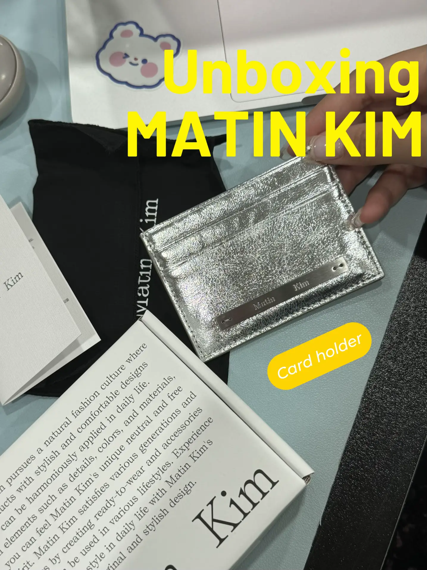 Unboxing MATIN KIM ⚡️card holder สีเงิน จอ สระอึ้ง | แกลเลอรีที่โพสต์ ...
