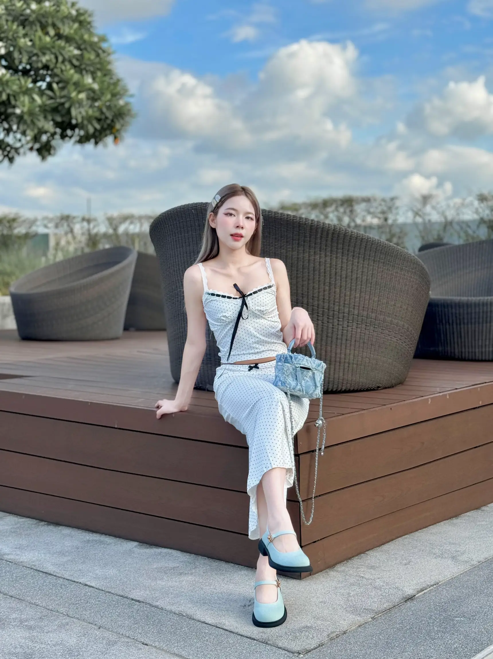 OOTD สไตล์สาว 150cm | แกลเลอรีที่โพสต์โดย yoksirinya 🐰 | Lemon8