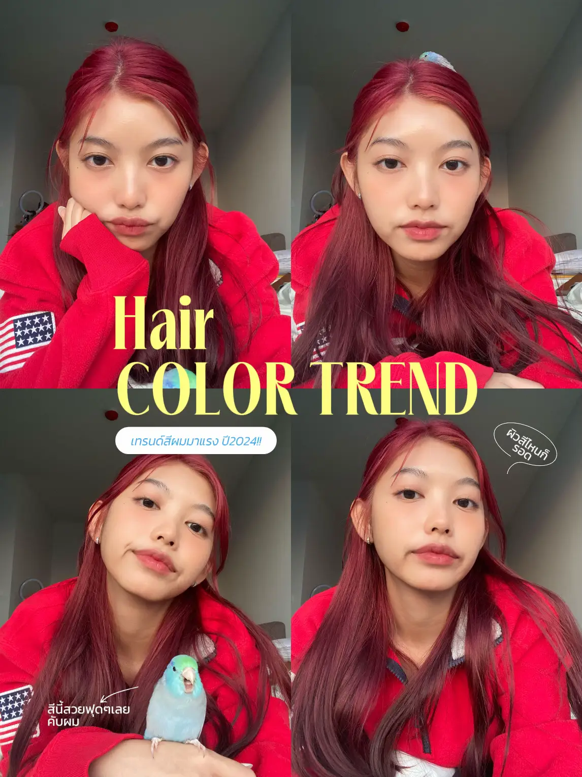 เทรนด์สีผมปี2024!! แนะนำred wineค่ะสาว🍷🍇 | แกลเลอรีที่โพสต์โดย GUA ...