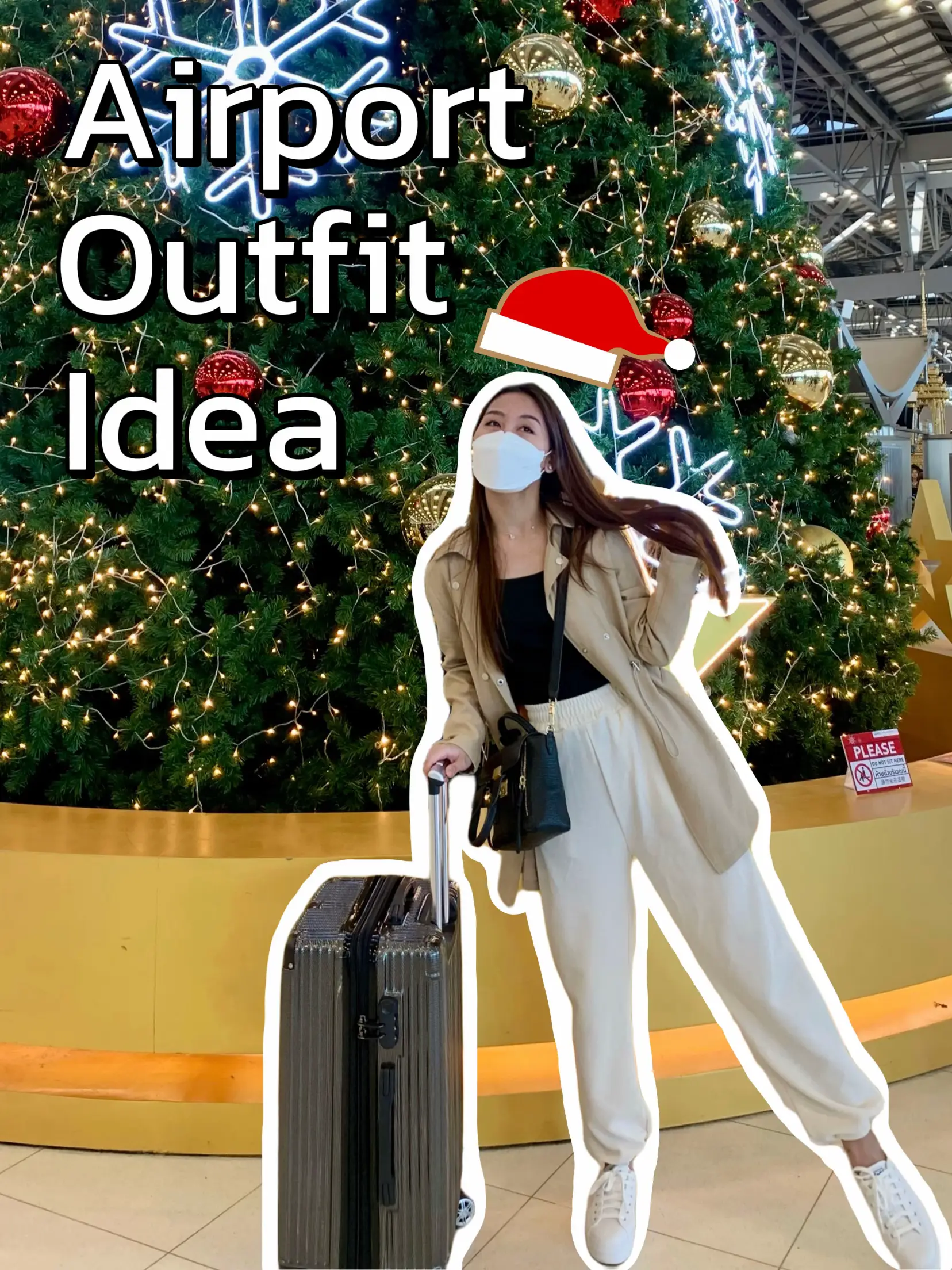 ️Airport Outfit Idea Ver.อากาศไม่หนาว | แกลเลอรีที่โพสต์โดย Minipp | Lemon8