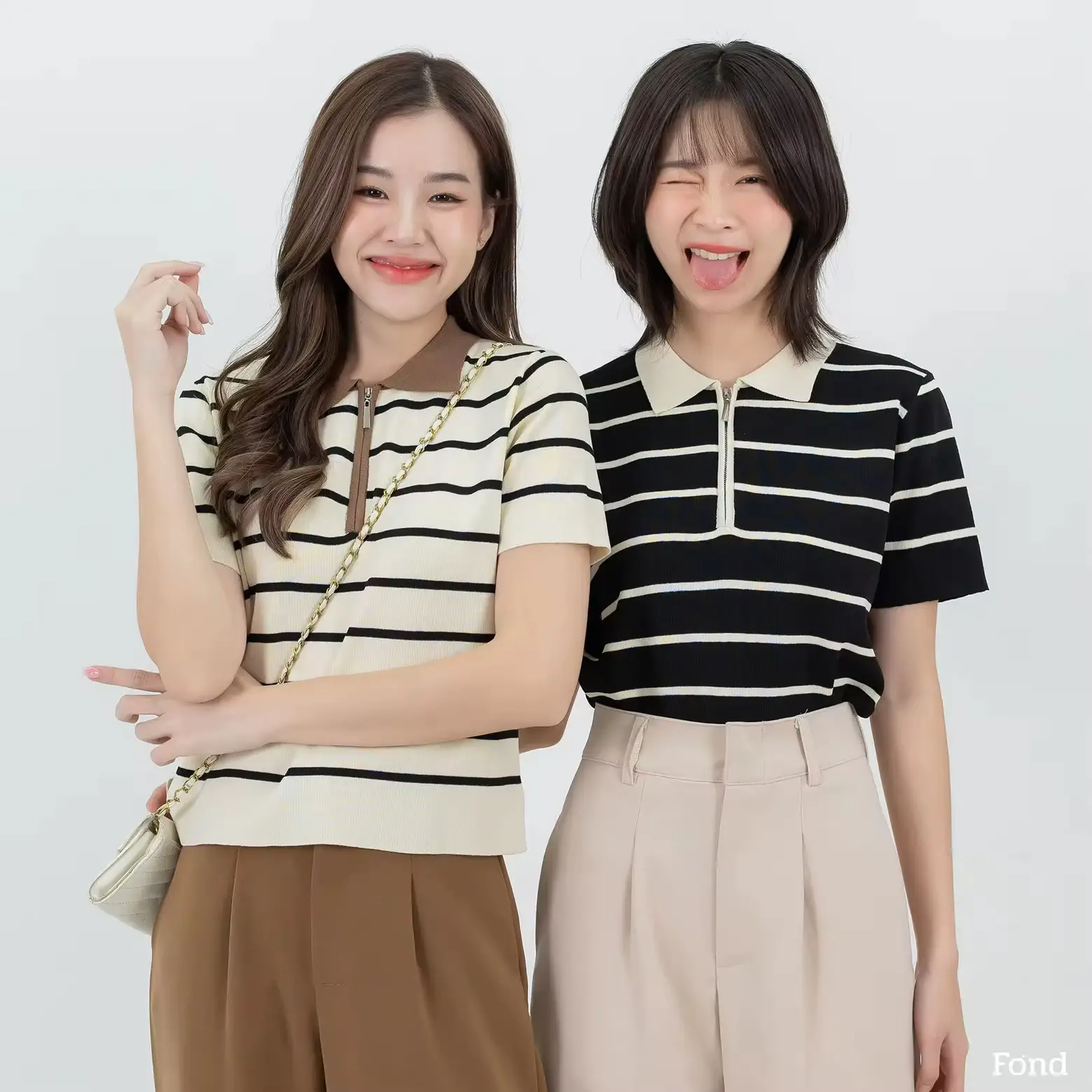 เสื้อลายขวาง สาวอวบก็ใส่ได้!! SUMMER OUTFIT | แกลเลอรีที่โพสต์โดย Icee Nattarika | Lemon8