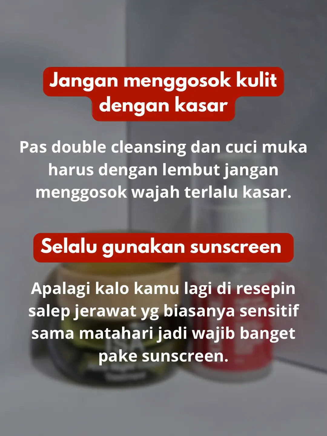TIPS AGAR JERAWAT TIDAK BERBEKAS | Galeri diposting oleh Susila | Lemon8