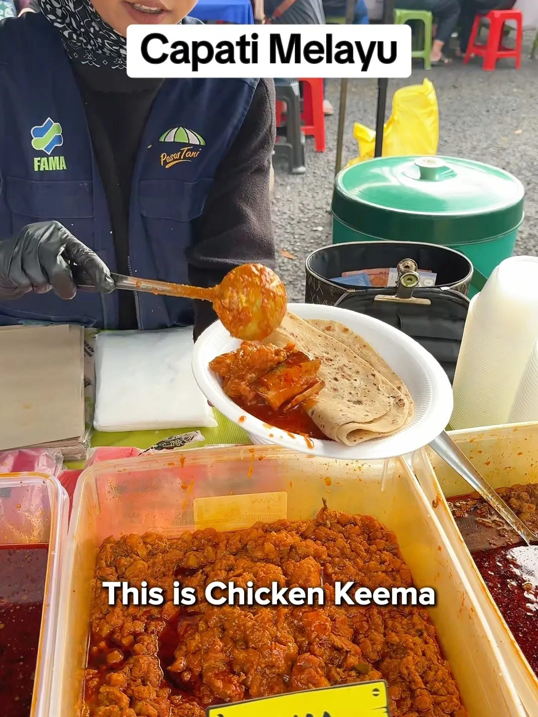 Freshly made Capati Melayu at Pasar Tani😋 | Video published by Best ...