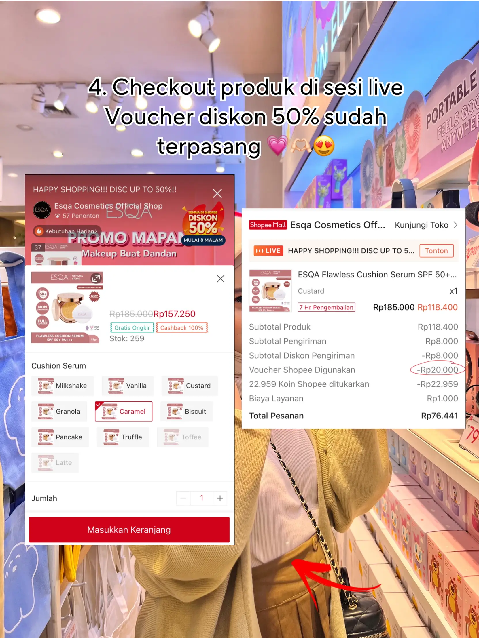 TUTORIAL BELANJA MURAH DISKON 50% ALA AKU 🥰 | Galeri diposting oleh Vitaatasa | Lemon8