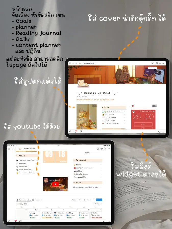 อยากเริ่มต้นใช้ Notion อ่านเล่มนี้เลย 👨🏻‍💻 ️‍🔥 | แกลเลอรีที่โพสต์โดย ReadRoamRepeat | Lemon8