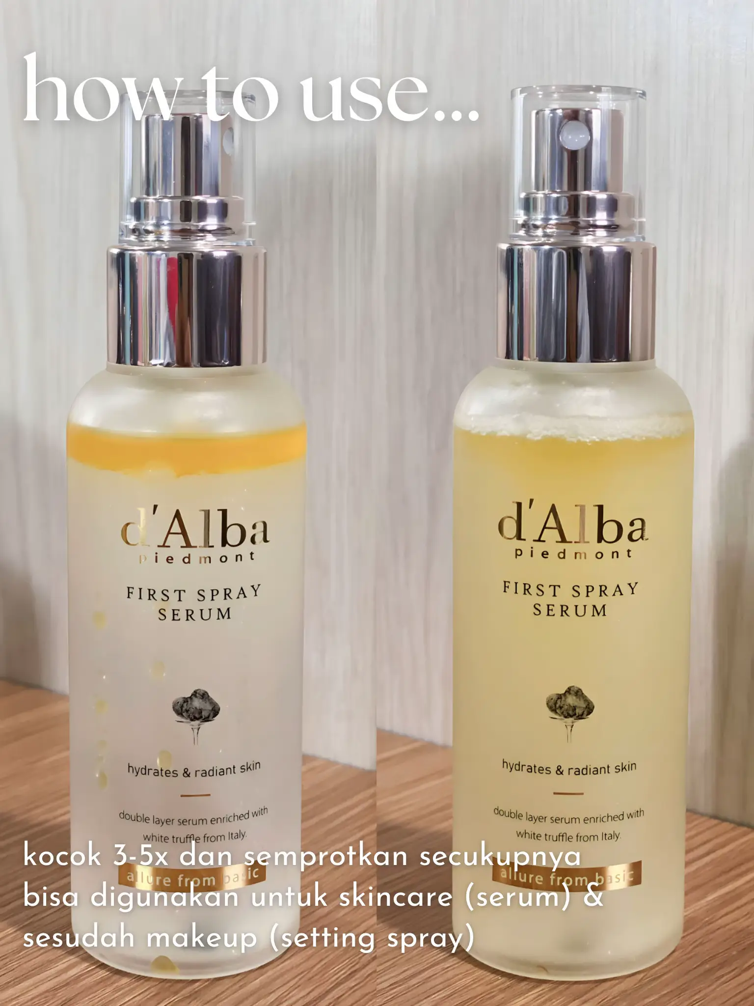 All in One Serum & Setting Spray: d’Alba Piedmont | Galeri diposting ...