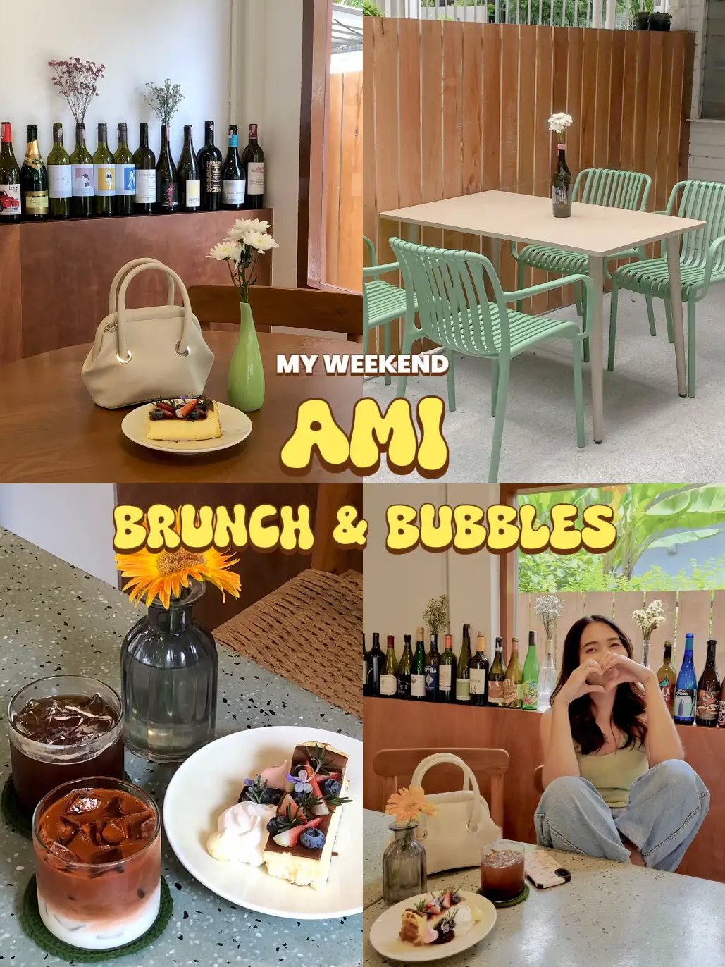 AMI Brunch &Bubbles คาเฟ่เปิดใหม่ย่านอารีย์ | แกลเลอรีที่โพสต์โดย Wanii | Lemon8