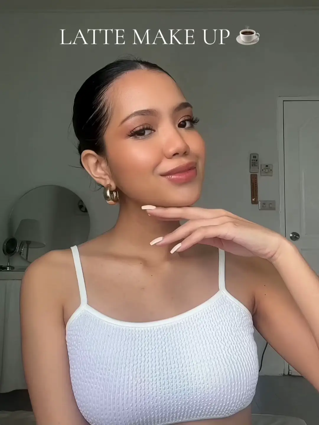 LATTE MAKE UP LOOK ☕️🤎 | วิดีโอที่เผยแพร่โดย Pioyyy | Lemon8