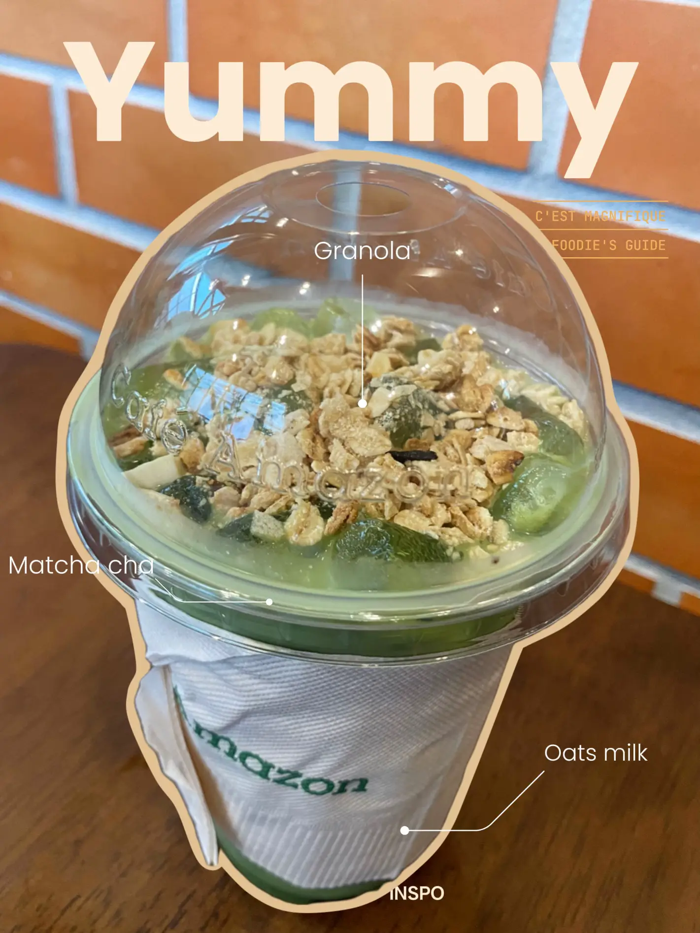 Ice Oat Milk Matcha Granola 🍵 | แกลเลอรีที่โพสต์โดย Tangmo_TM | Lemon8