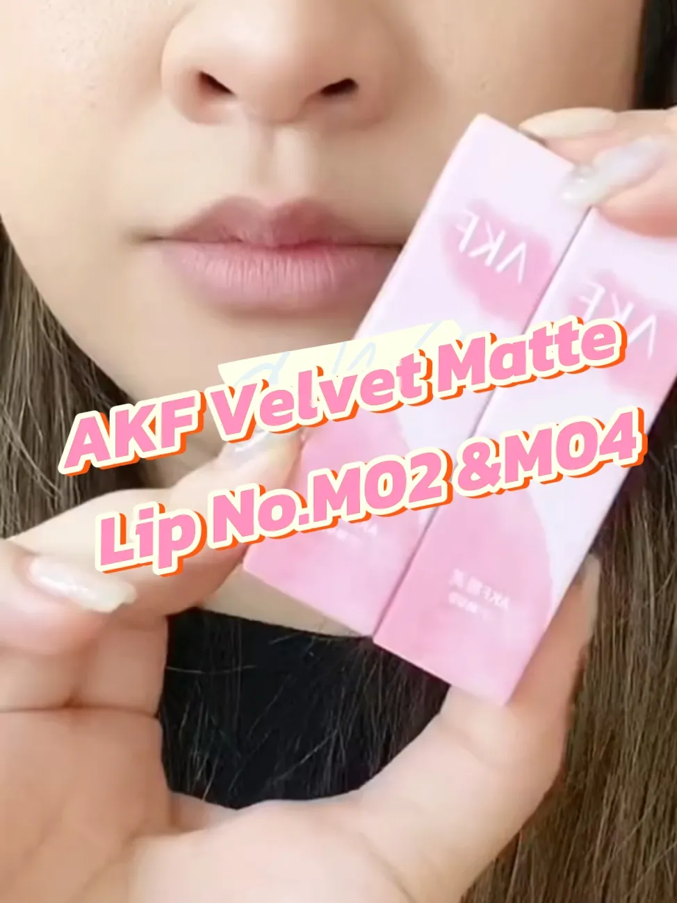 AKF Velvet Matte Lip No.M02 &M04 | วิดีโอที่เผยแพร่โดย pang956♾ | Lemon8
