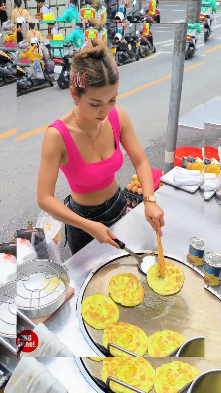 Puy Roti Lady Thailand | KiNG Street Food | | วิดีโอที่เผยแพร่โดย KiNGStreetFood | Lemon8
