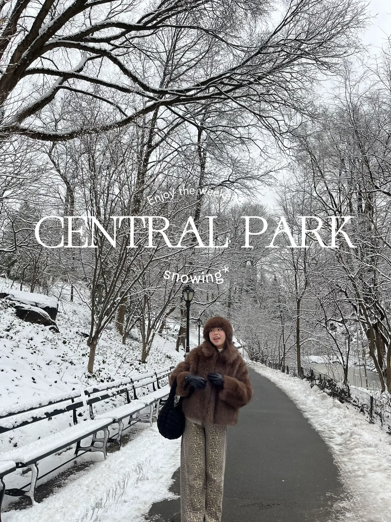 ootd: when central park is covered in snow | แกลเลอรีที่โพสต์โดย ...