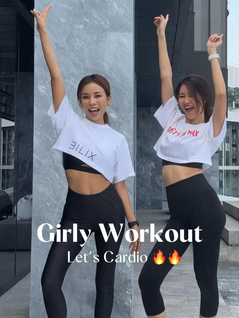 Girly Workout : Let’s Cardio 🔥🔥 | วิดีโอที่เผยแพร่โดย Pang Saifon | Lemon8