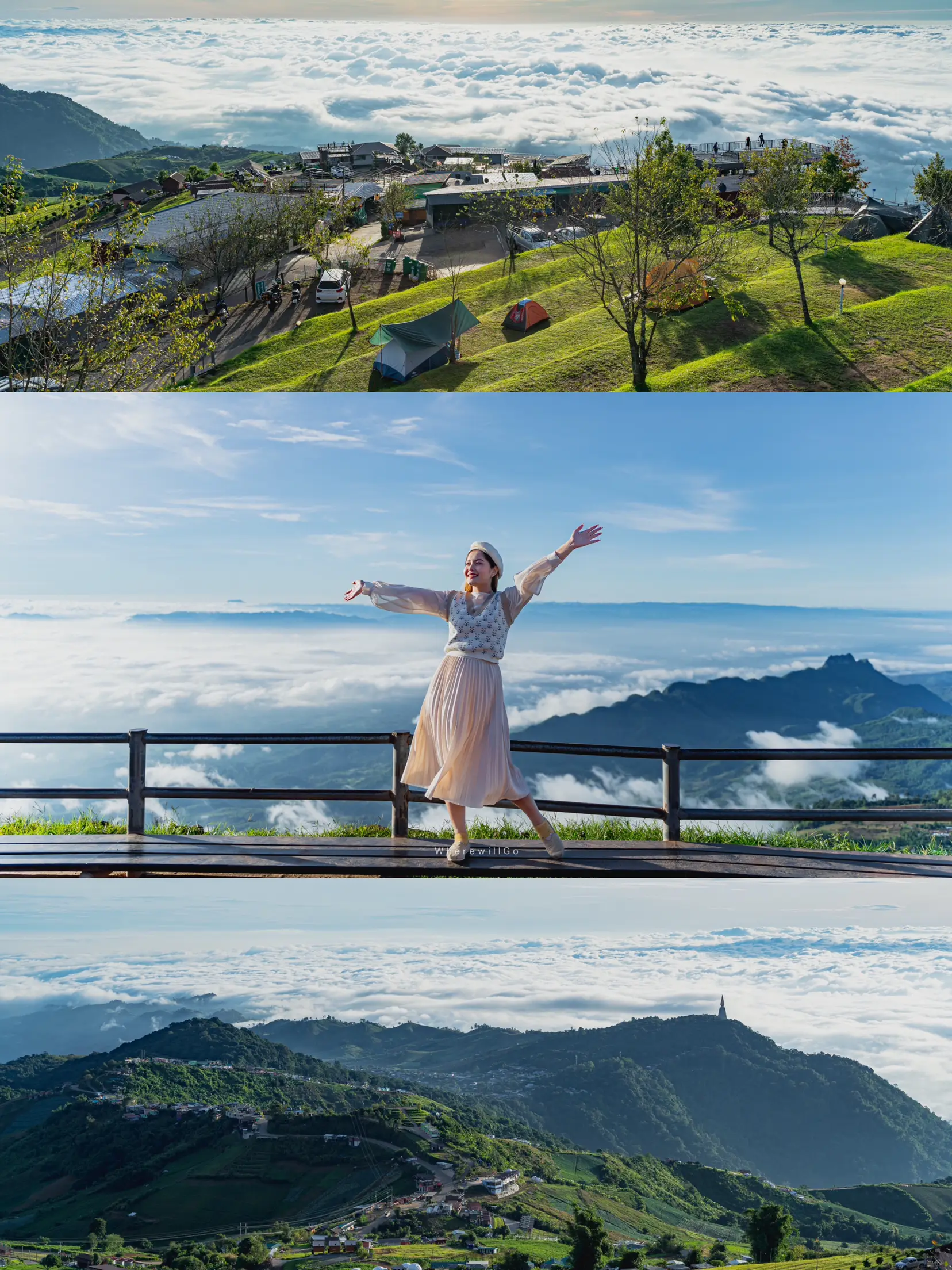 ทะเลหมอกหน้าฝน ภูทับเบิก ⛅️ | แกลเลอรีที่โพสต์โดย WherewillGo | Lemon8