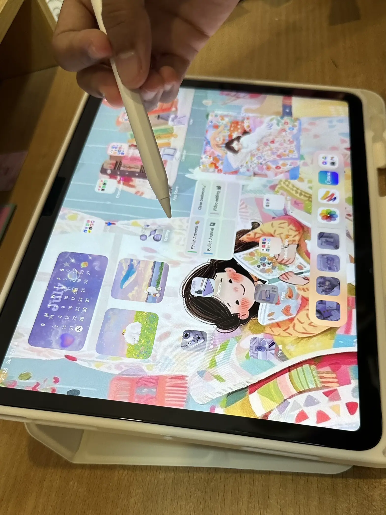 🤍Glowing Cream White iPad Case Left Side Pen🤍 | Gallery posted by 🧊🥶 | Lemon8