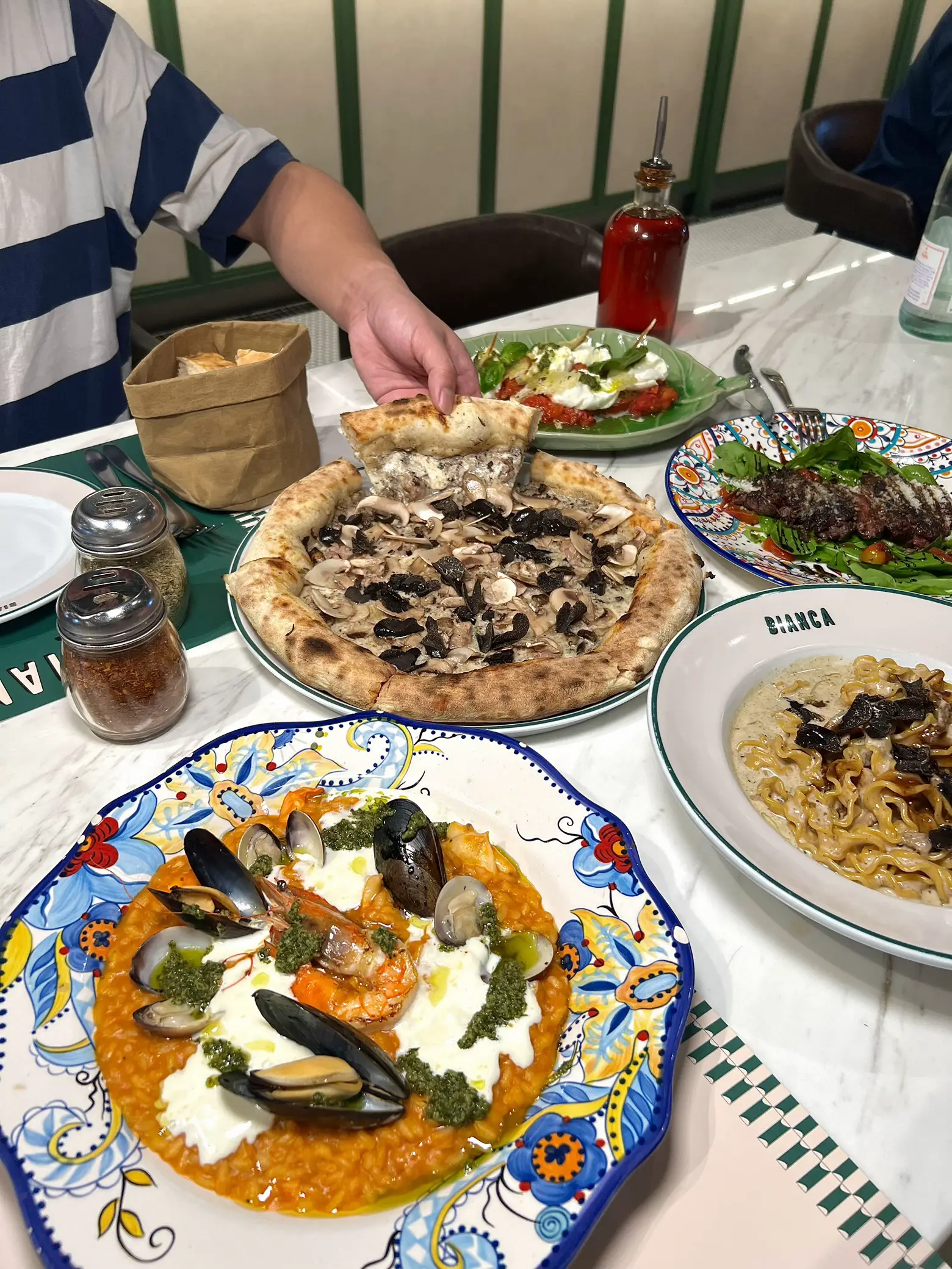 พาสต้าเส้นสด @emsphere อร่อยมาก เชฟฝรั่งทั้งร้าน Bianca | แกลเลอรีที่ ...