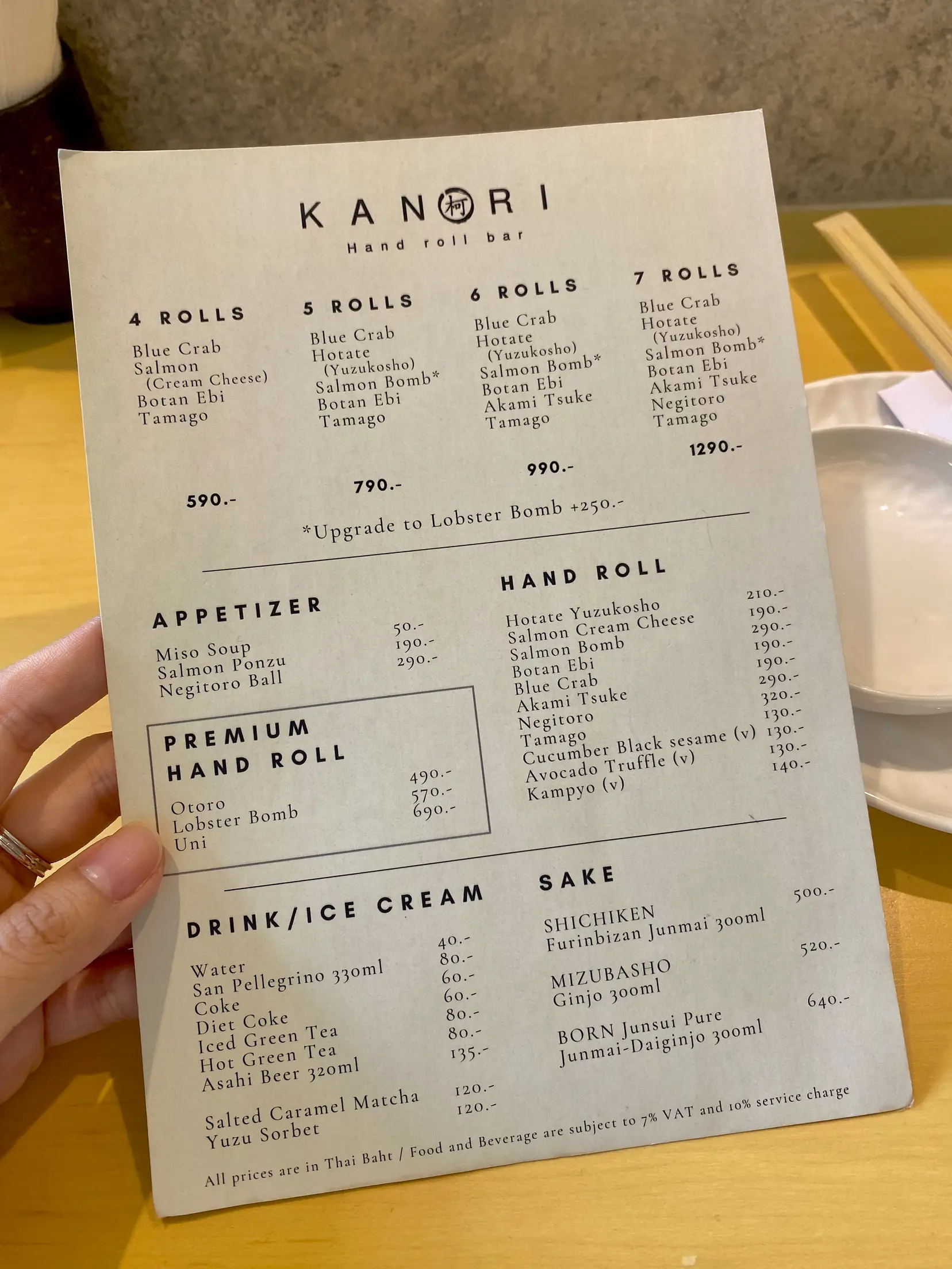 Kanori Hand Roll ร้านอาหารญี่ปุ่นที่เน้นทำโรลเสิร์ฟให้ทานสดๆ | แกลเลอรีที่โพสต์โดย miu ʕ·͡ˑ·ཻʔ ...