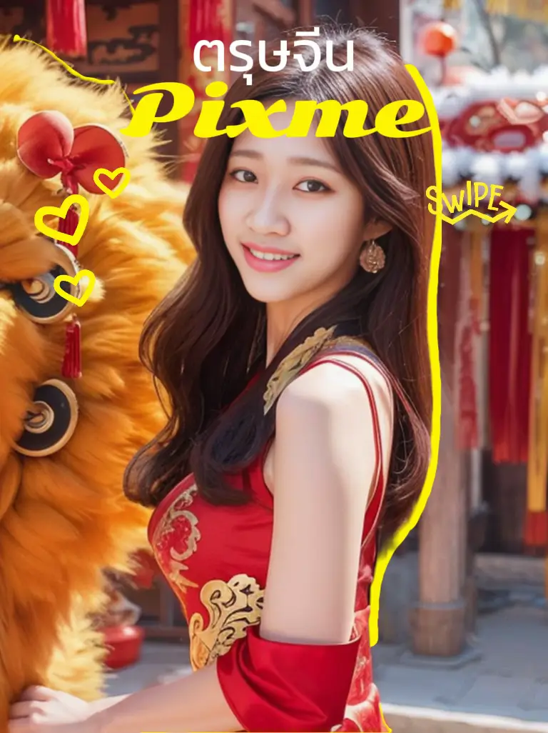 รูปปังๆรับตรุษจีน ด้วย Ai🧧 | แกลเลอรีที่โพสต์โดย Pixme | Lemon8