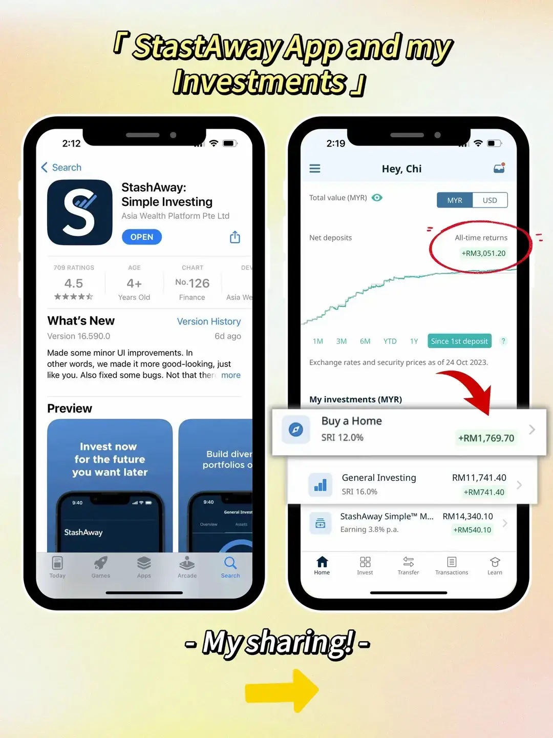 ‼️HOW I INVEST WITH STASHAWAY | LOW RISK‼️ | Galeri disiarkan oleh Itschichi | Lemon8