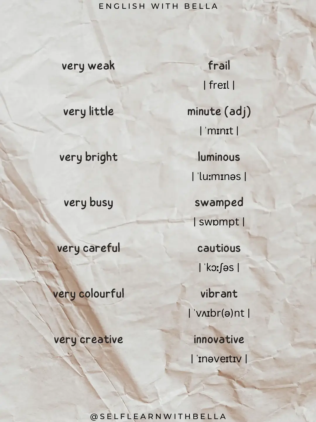 Stop saying Very... | Gallery posted by Bella English | Lemon8