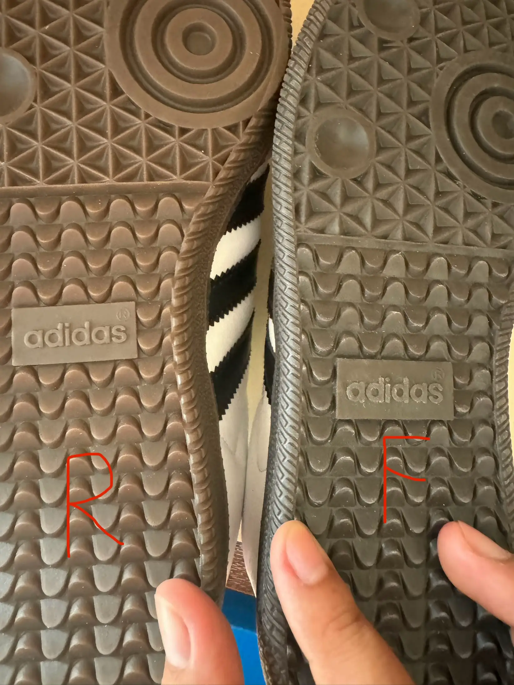 Real and fake รองเท้า SAMBA OG | แกลเลอรีที่โพสต์โดย I am may☺️ | Lemon8