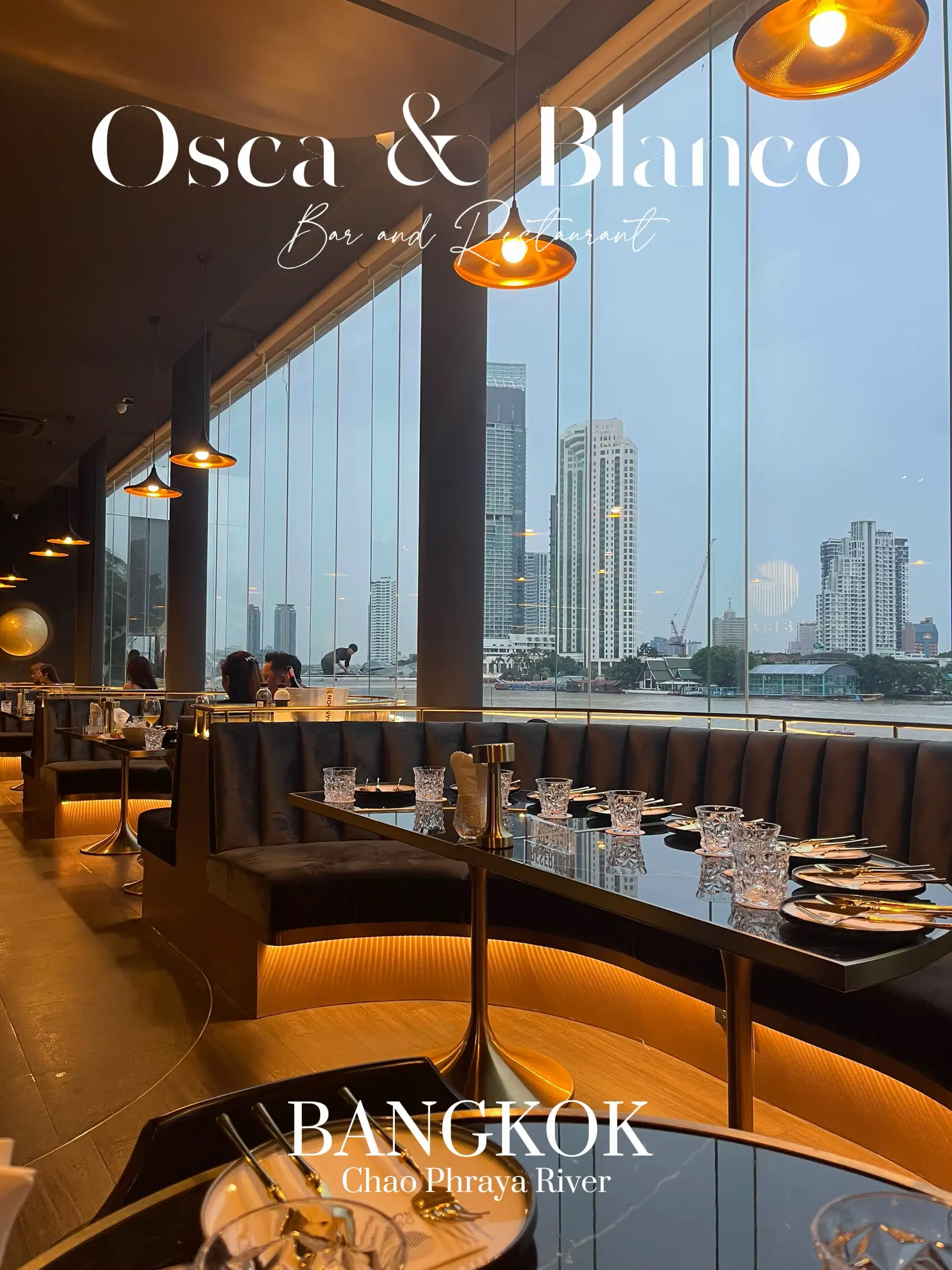 Osca & Blanco ดินเนอร์วิวแม่น้ำเจ้าพระยา ตรงข้ามไอคอนสยาม | แกลเลอรีที่โพสต์โดย pangkatch♡ | Lemon8