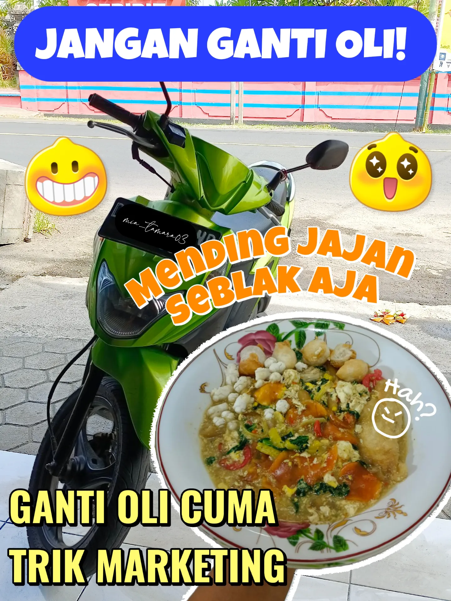 NGAPAIN GANTI OLI? BUANG" DUIT !#NyamanBerkendara | Galeri diposting oleh Mia_tamara03 | Lemon8