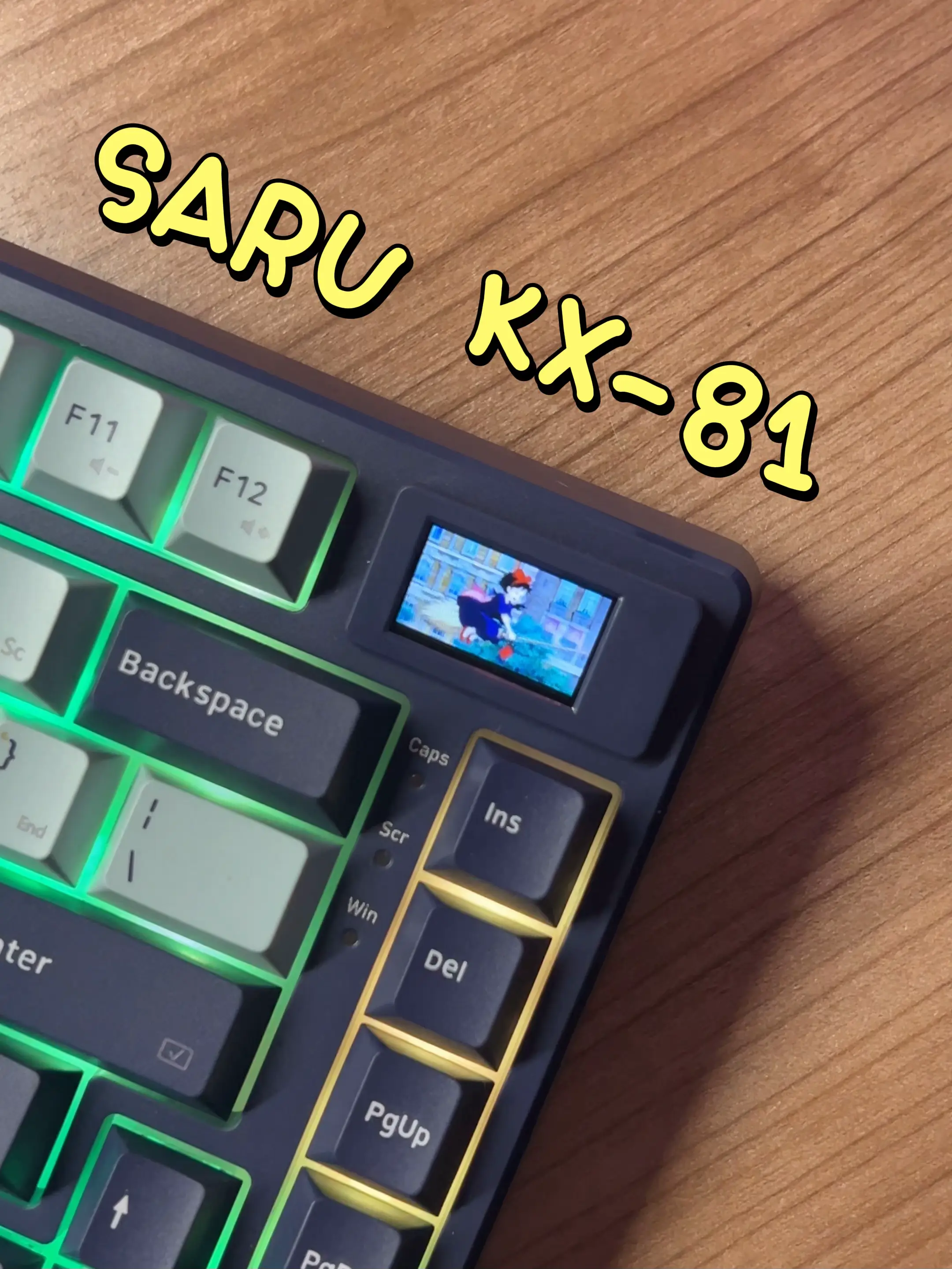 คีย์บอร์ดอะไรมีจอ SARU KX-81 | วิดีโอที่เผยแพร่โดย Firsthep | Lemon8