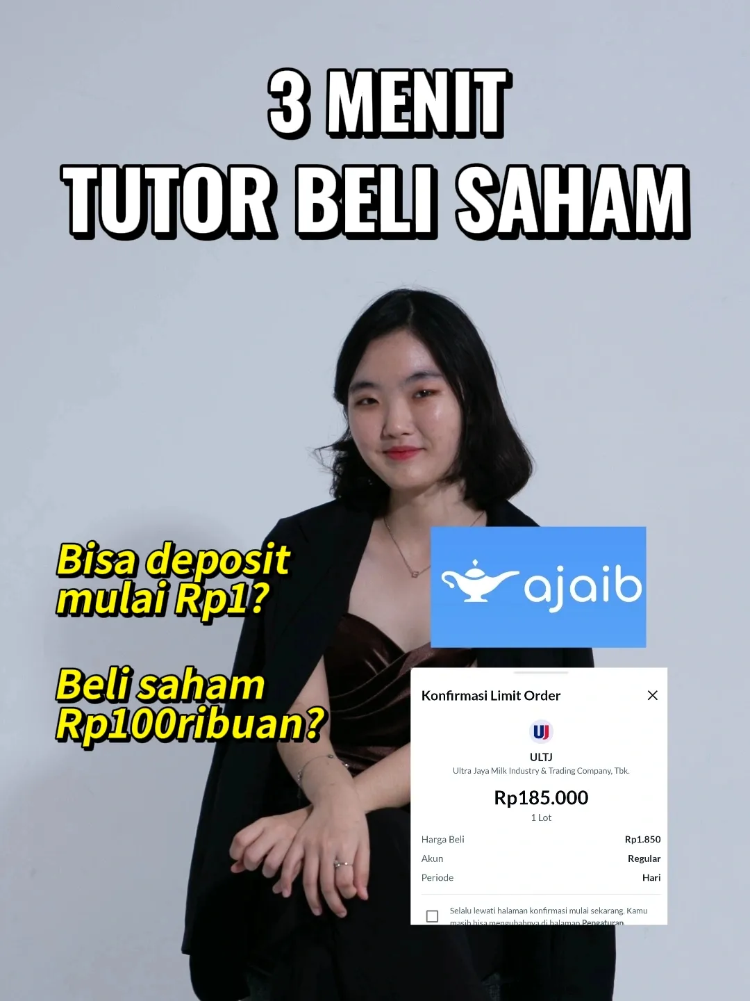 3 Menit Tutor Beli Saham | Galeri diposting oleh Cici Investasi | Lemon8