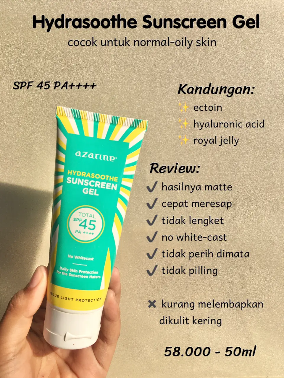 Apa sih perbedaan dari kedua sunscreen dari Azarin | Galeri diposting ...