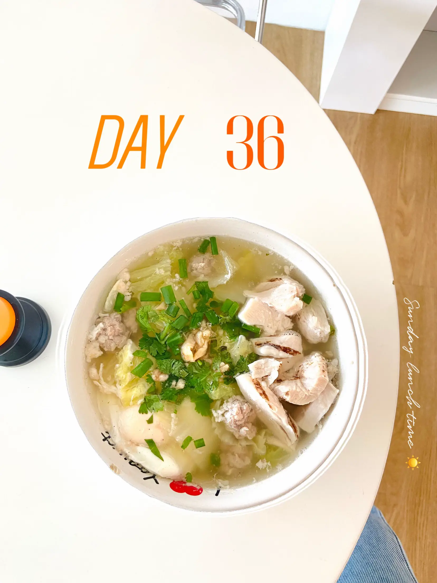 𝐃𝐚𝐲 𝟑𝟔 . ˚ ♡ 🐔 ข้าวต้มหมูสับอกไก่นุ่ม⸝⸝⸝ 🍲 . | แกลเลอรีที่โพสต์โดย nowlub | Lemon8