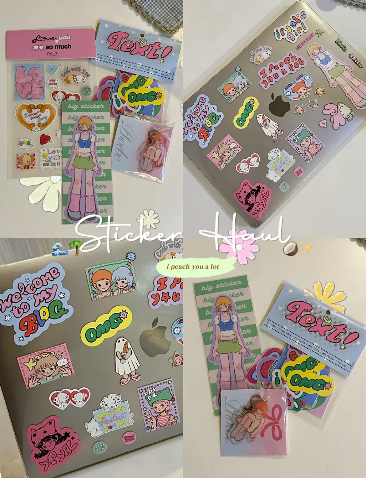 Sticker haul | พามาแปะสติกเกอร์น่ารักๆ🎀🐰💭 | แกลเลอรีที่โพสต์โดย 🦌🪶 | Lemon8