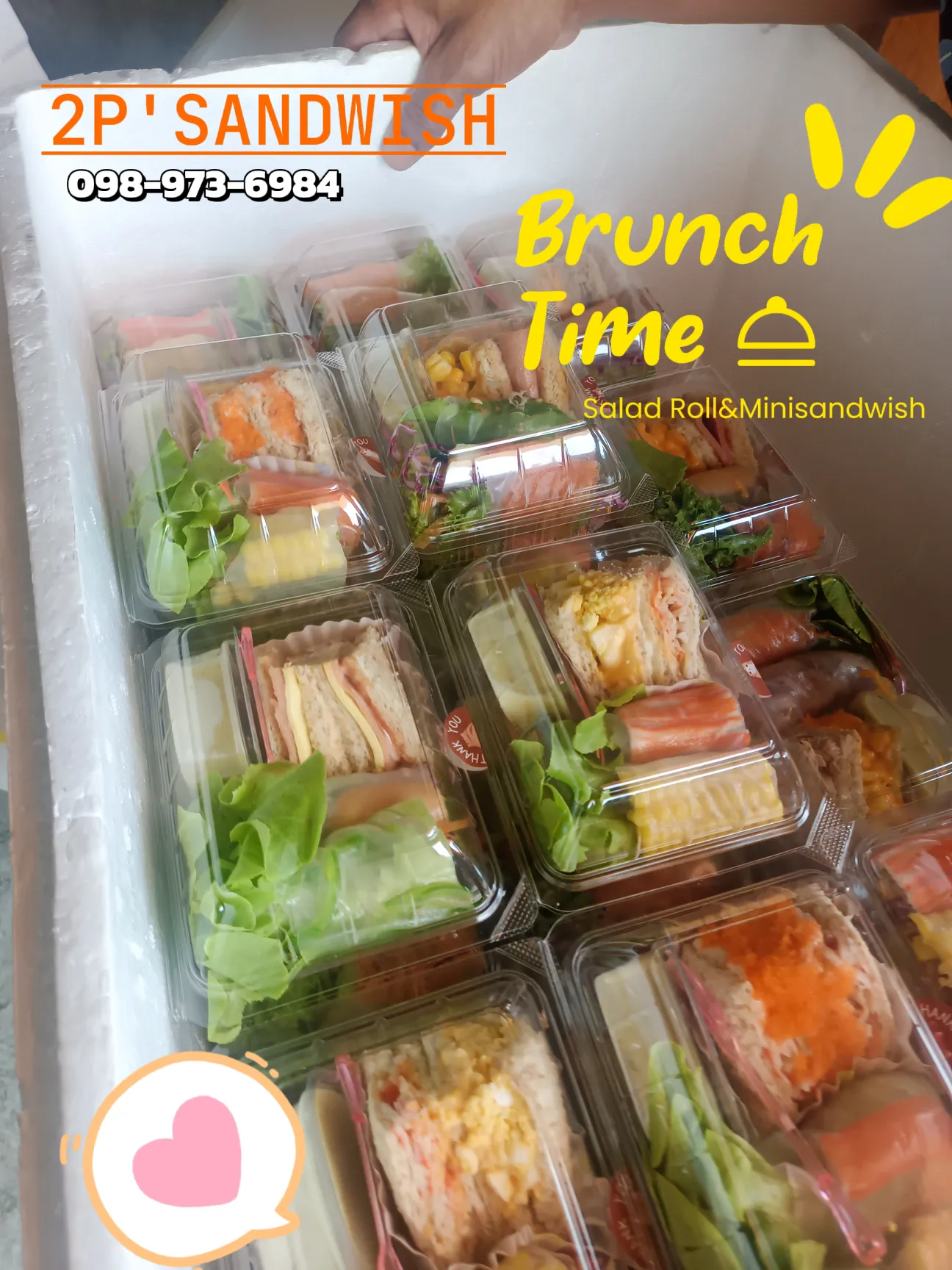 Salad Roll&Minisandwish | แกลเลอรีที่โพสต์โดย 2P'Sandwish | Lemon8