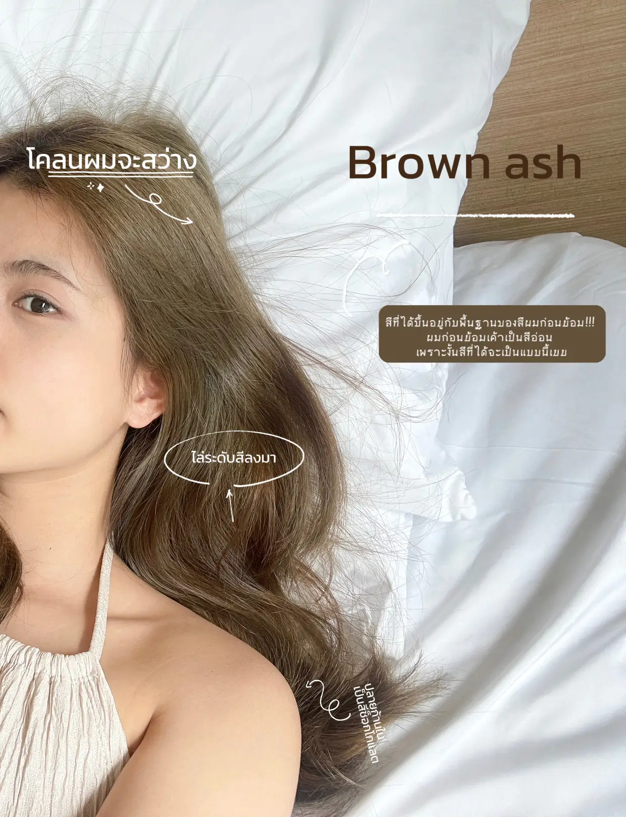 แจกไอเดียสีผมน้ำตาลหม่นเทา🤎🩶 | แกลเลอรีที่โพสต์โดย Sis Here | Lemon8