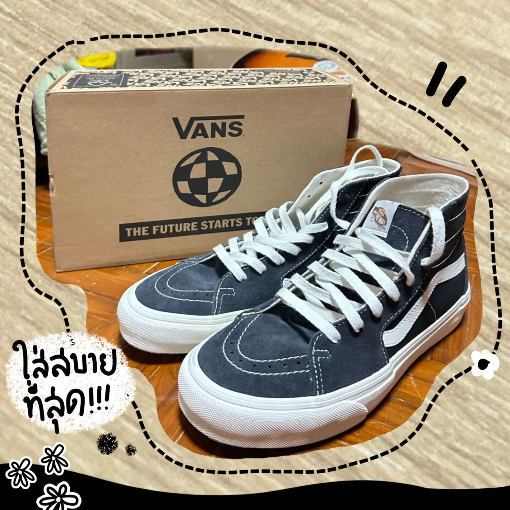 Vans บรุ่นนี้ใส่สบายมากกกกกกกกก!🖤 | แกลเลอรีที่โพสต์โดย Gtbgmo | Lemon8