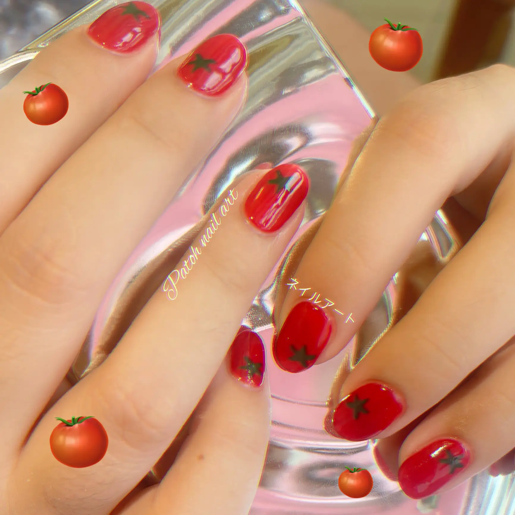 ไอเดียเล็บเจลสุดฮิต tomato nail🍅 | แกลเลอรีที่โพสต์โดย Patoh Bowbopa ...