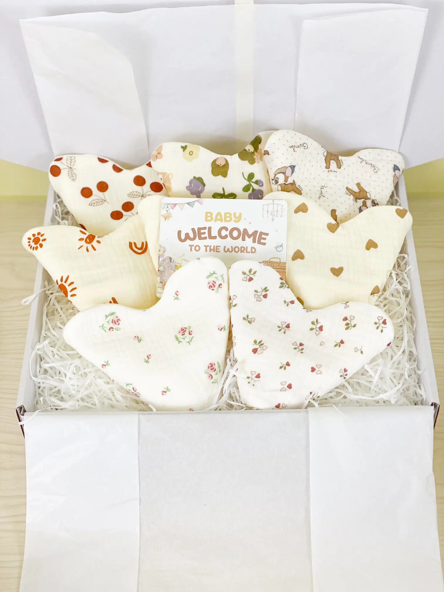 ผ้าซับน้ำลาย ของขวัญเด็กแรกเกิด💕 | แกลเลอรีที่โพสต์โดย Tiny Bell | Lemon8