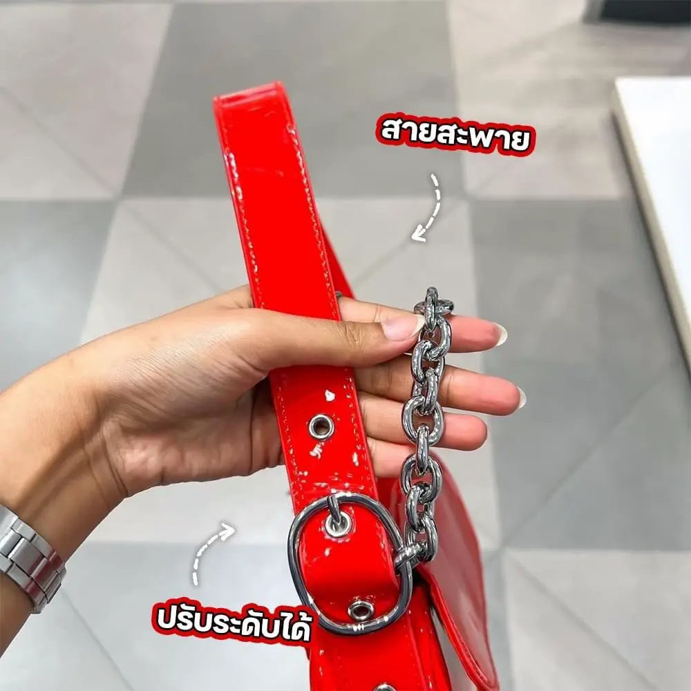 H&M เป๋าพอชสีแดงแซ่บรับทรัพย์ ️ | แกลเลอรีที่โพสต์โดย Proxumer | Lemon8