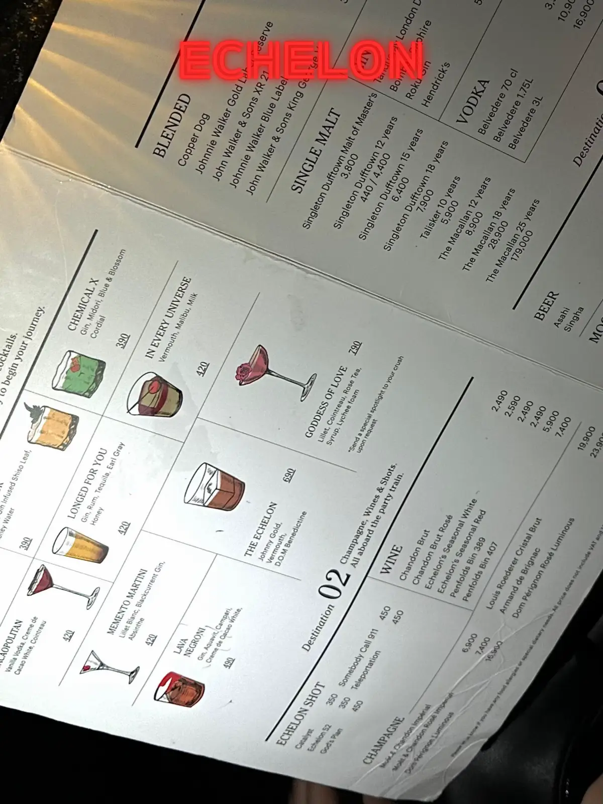 Echelon Bangkok Menu - การค้นหาใน Lemon8