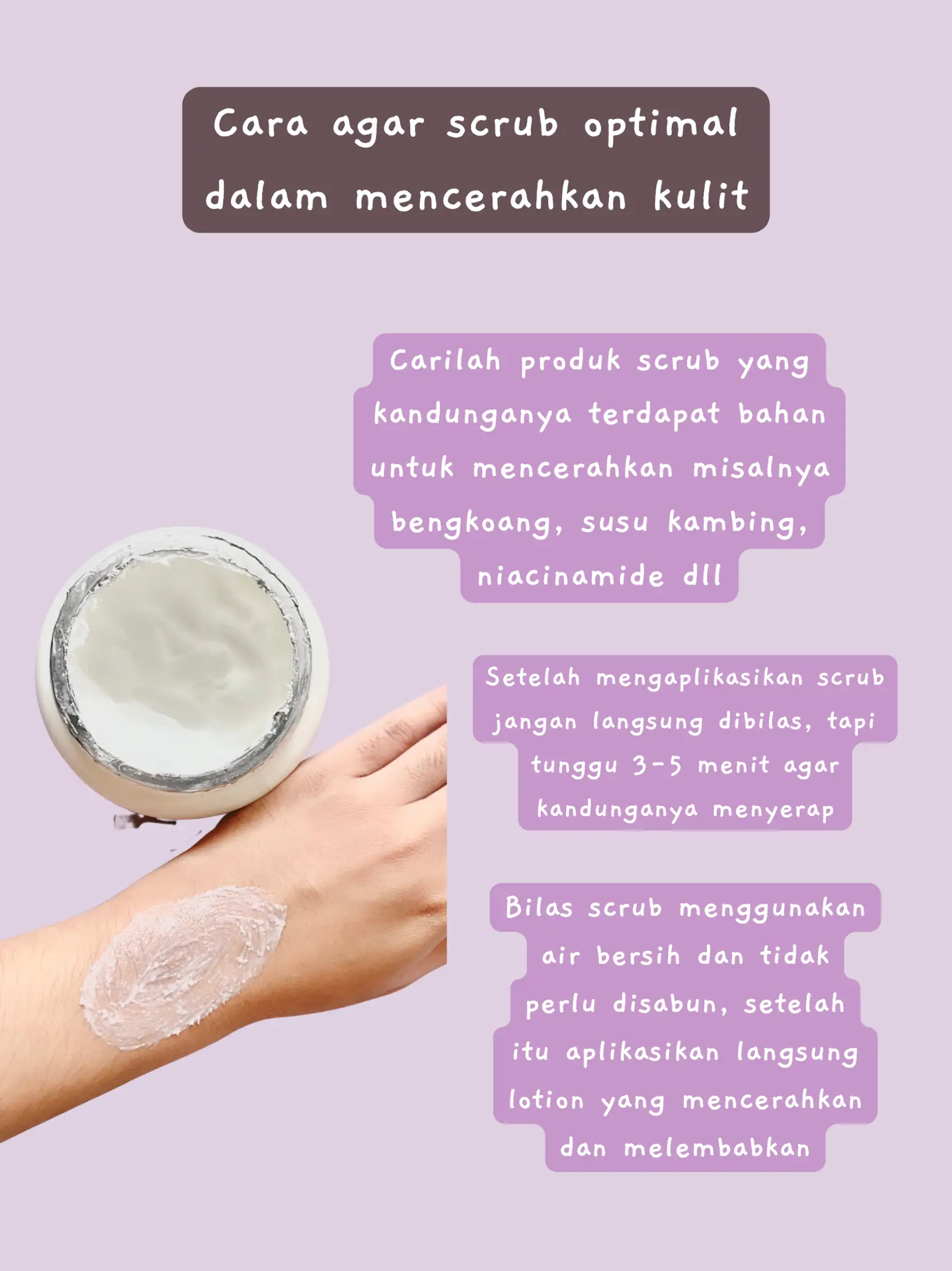 Cara Luluran yang benar | Galeri diposting oleh Embun Fajrina | Lemon8