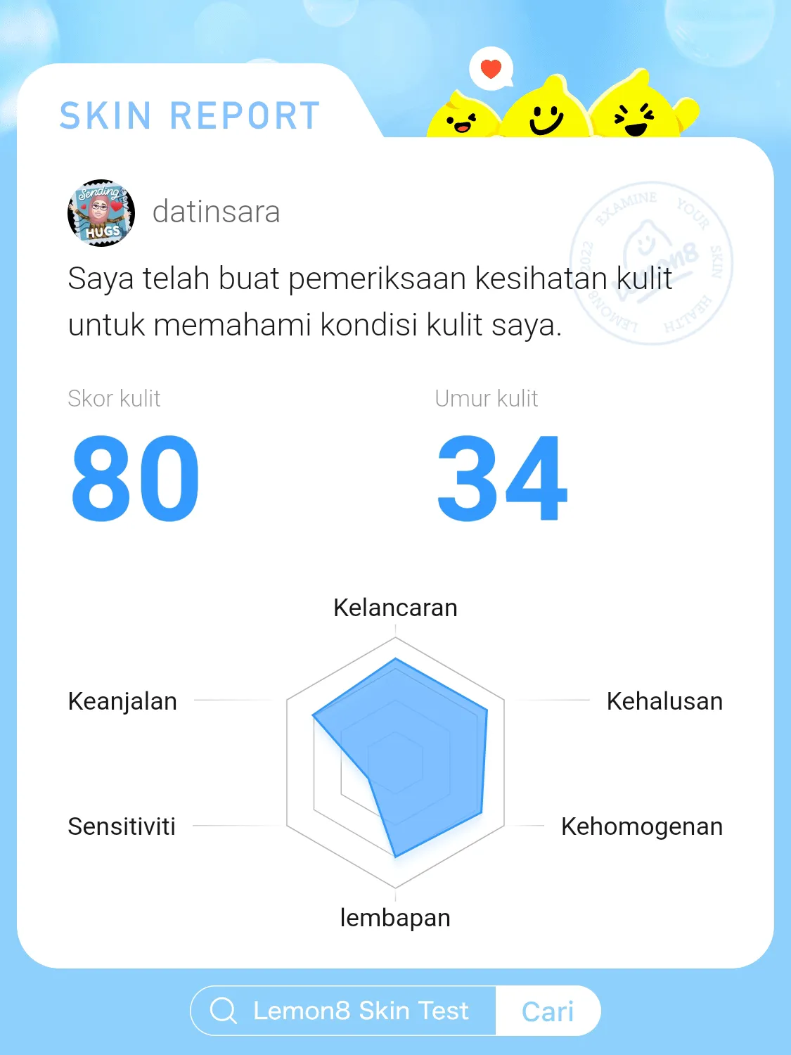 Laporan Kulit Saya | Galeri disiarkan oleh Datin Sara | Lemon8