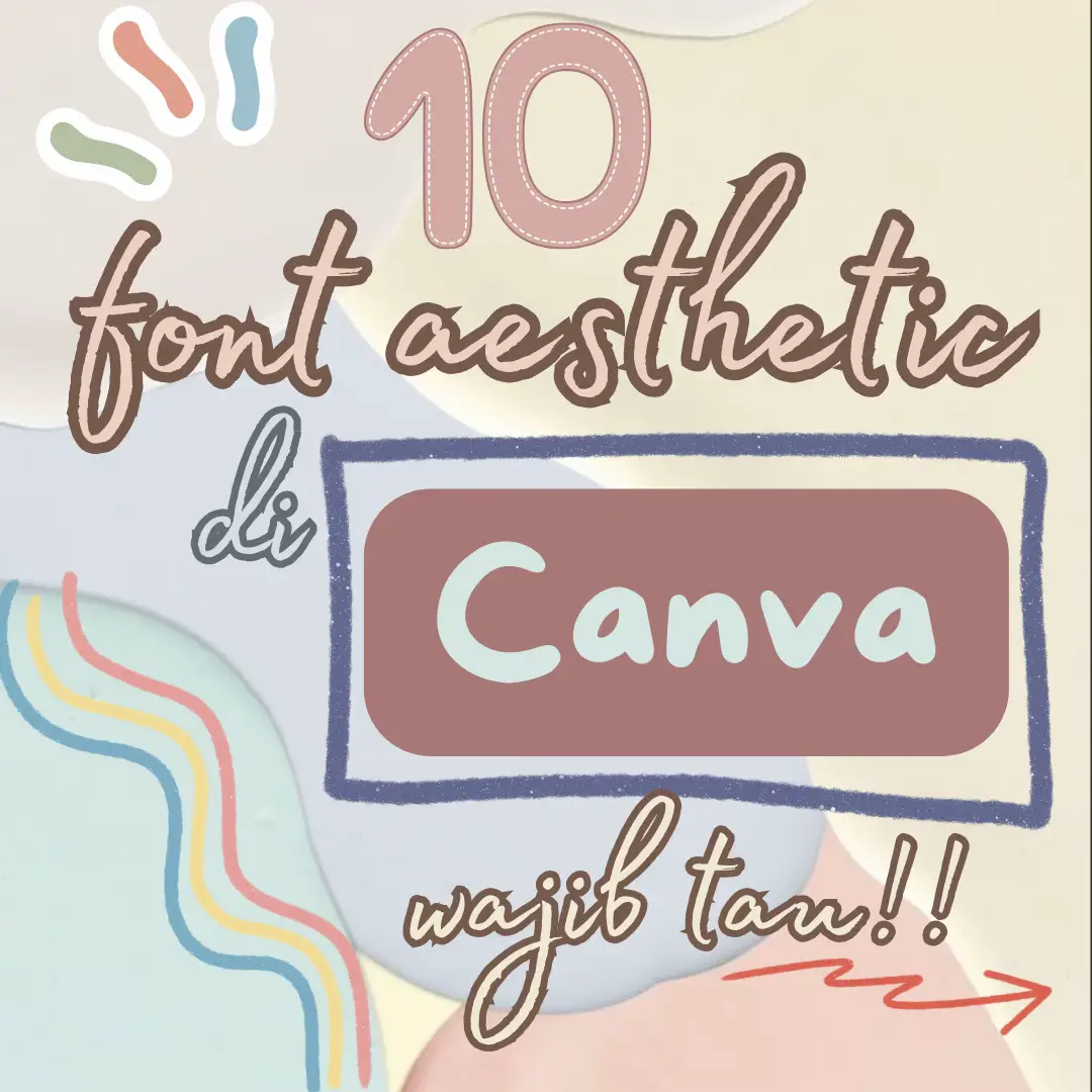 10 font aesthetic CANVA | Galeri diposting oleh Indah Talaohu | Lemon8