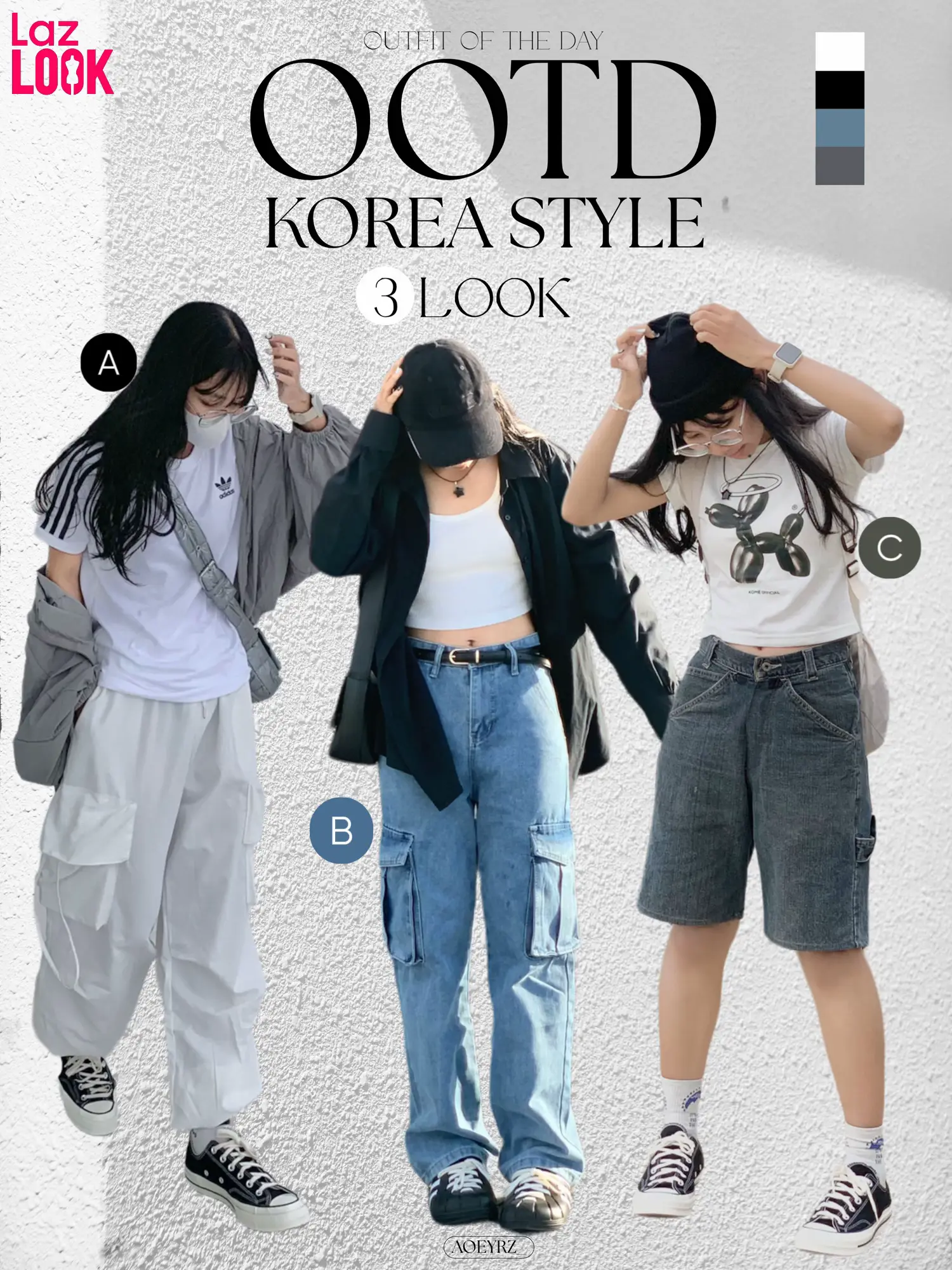 📎🪞* OOTD 3 L👀K | Style Korea จาก Lazlook 📘 | แกลเลอรีที่โพสต์โดย aoeyrz_ | Lemon8