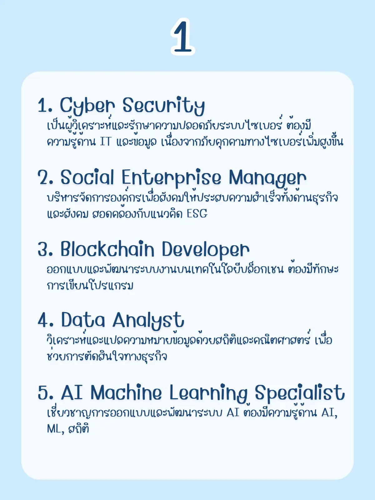ชวนมาดู! 9 อาชีพใหม่มาแรง ในปี 2024 | แกลเลอรีที่โพสต์โดย นักเดฟ - NakDev | Lemon8