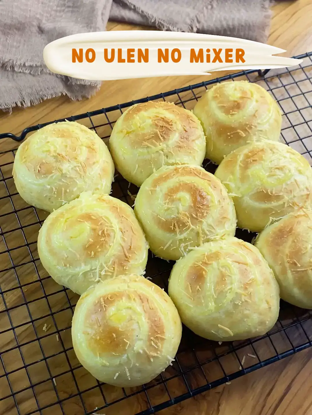 resep roti keju no ulen no mixer | Video dipublikasikan oleh Minan mia | Lemon8