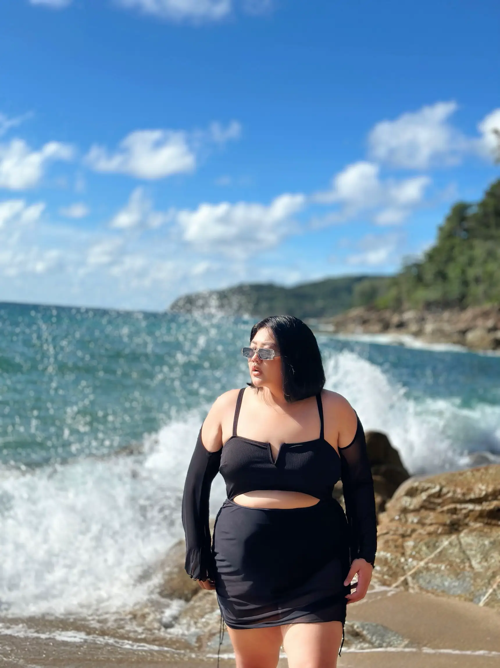 ไอเดียถ่ายรูปริมหาด สไสต์อ้วน 120 kg | แกลเลอรีที่โพสต์โดย 🌹🍷PAMPER👠💋 | Lemon8