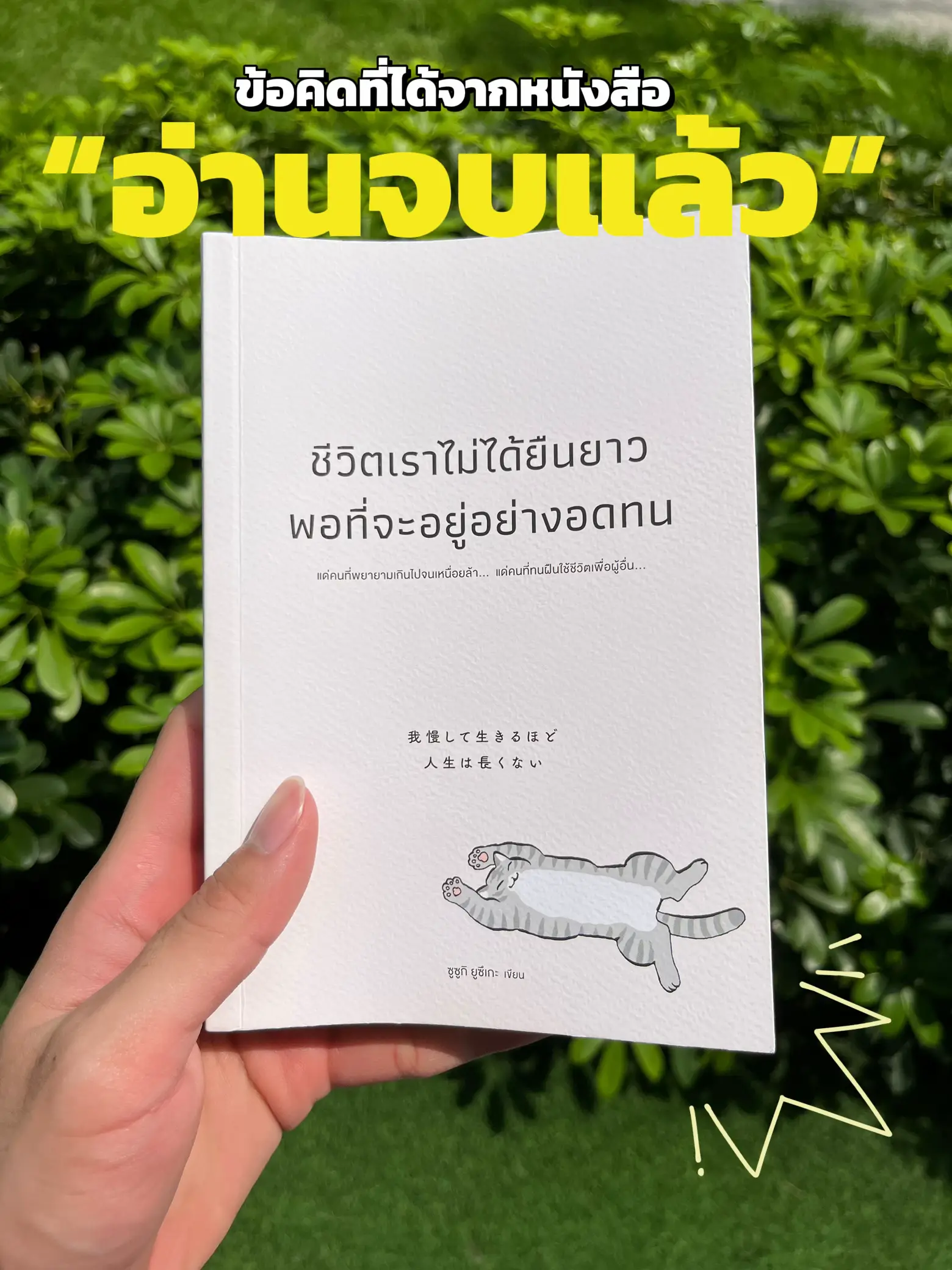 “อ่านจบแล้ว” ชีวิตเราไม่ได้ยืนยาวพอที่จะอยู่อย่างอดทน แกลเลอรีที่